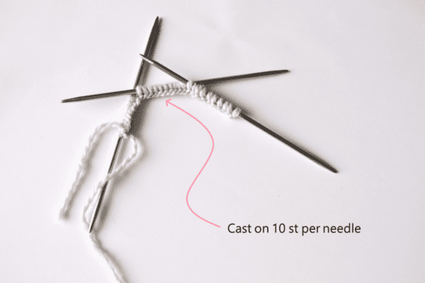 How to Knit Mittens in the Round Free Pattern | Knitting with Chopsticks