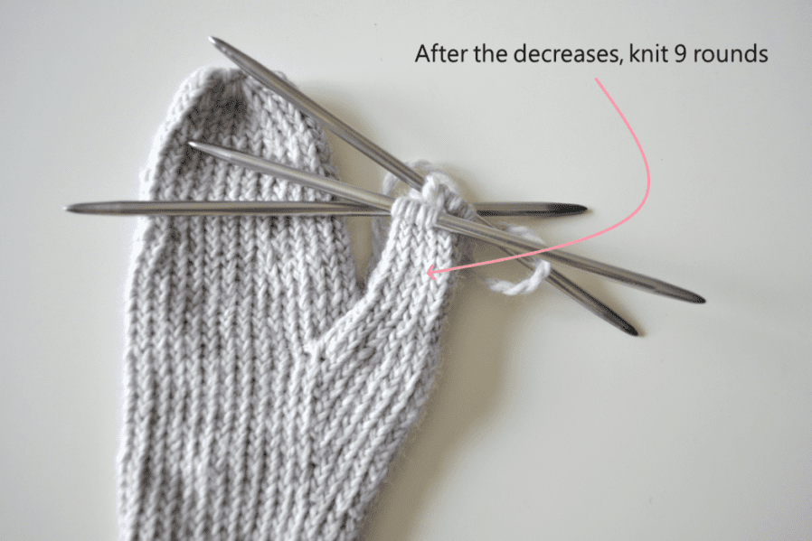 How to Knit Mittens in the Round Free Pattern | Knitting with Chopsticks