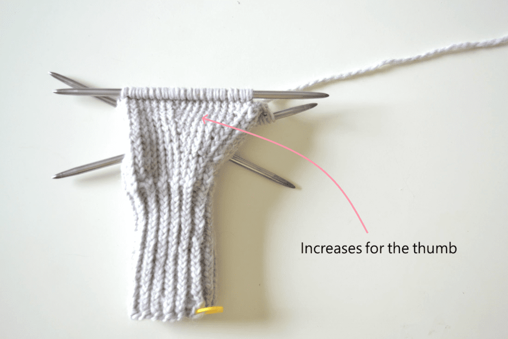 How to Knit Mittens in the Round Free Pattern | Knitting with Chopsticks