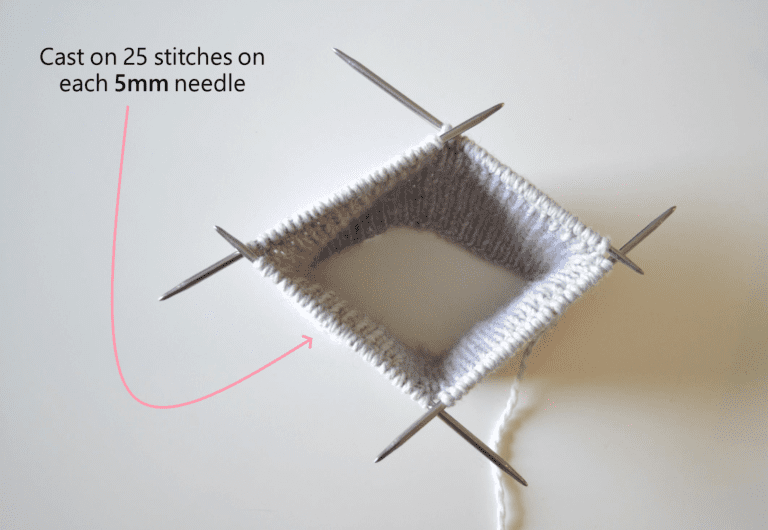 Easy knit hat with double pointed needles pattern FREE - Simple Hat