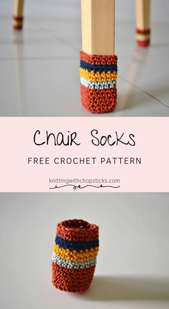 Crochet Chair Socks Pattern | Knitting with Chopsticks