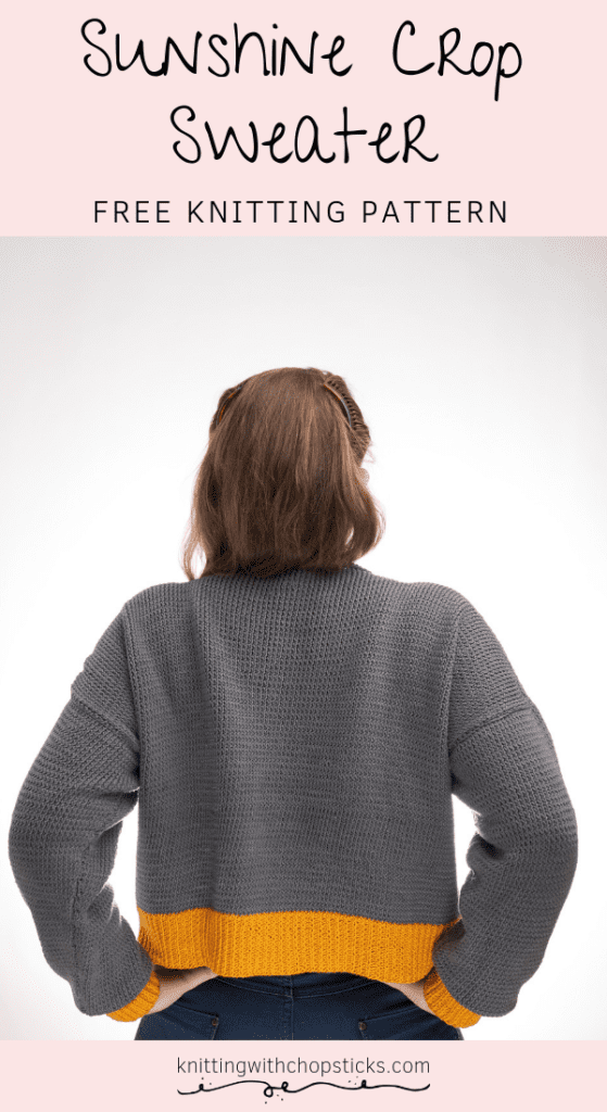 Sunshine Crop Sweater Knitting Pattern
