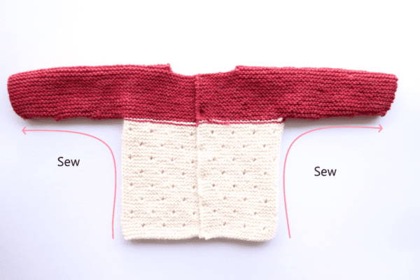 Cute Free Baby Cardigan Knitting Pattern - Strawberry Seed Baby Sweater