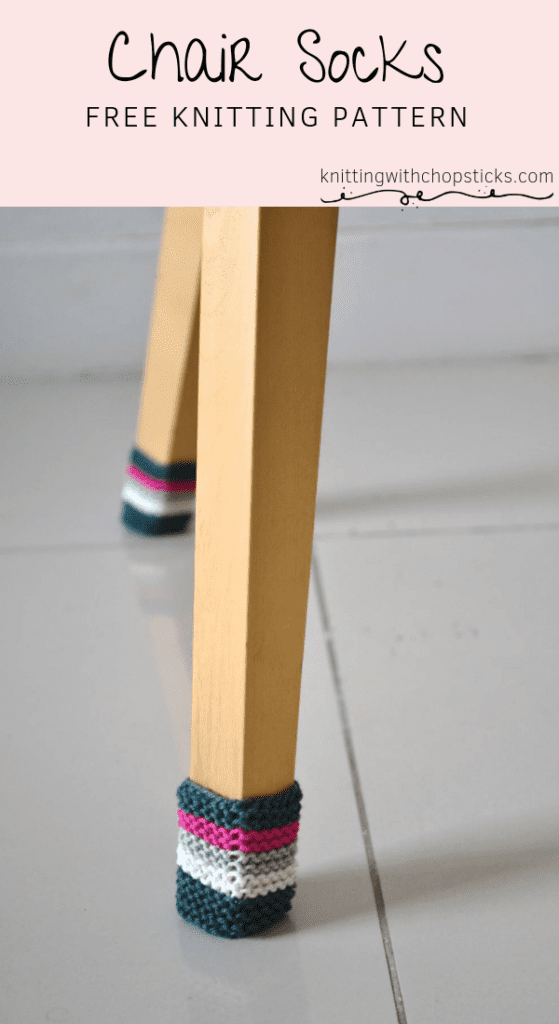 How to Make Cute Chair Socks Knitting Pattern Knitting with Chopsticks
