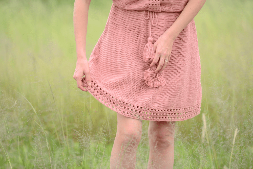 Free Dress Crochet Pattern | Cache Coeur Dress | Knitting with Chopsticks