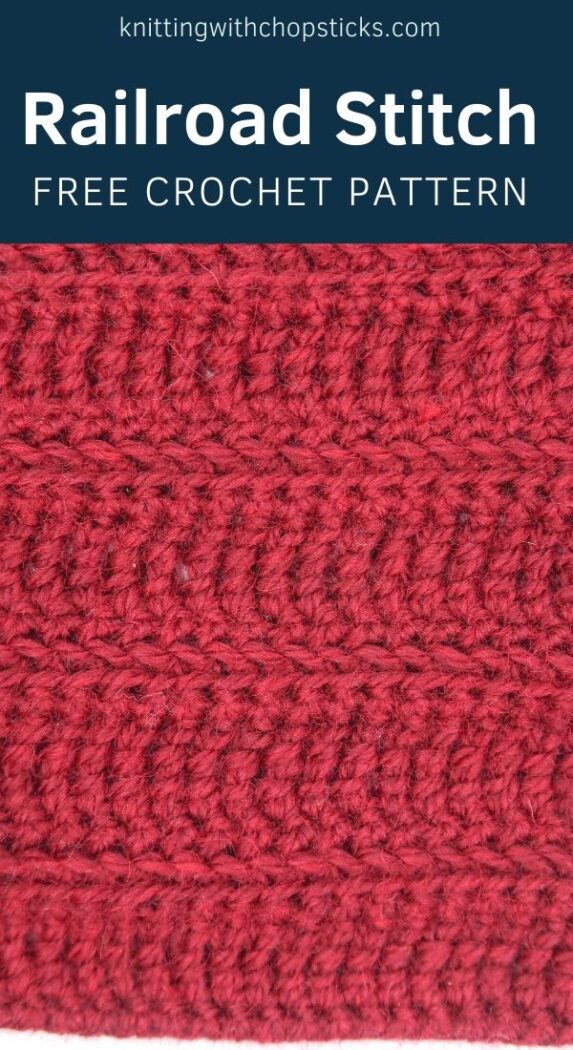 Easy crochet stitch for blankets | Railroad Stitch | Knitting with ...
