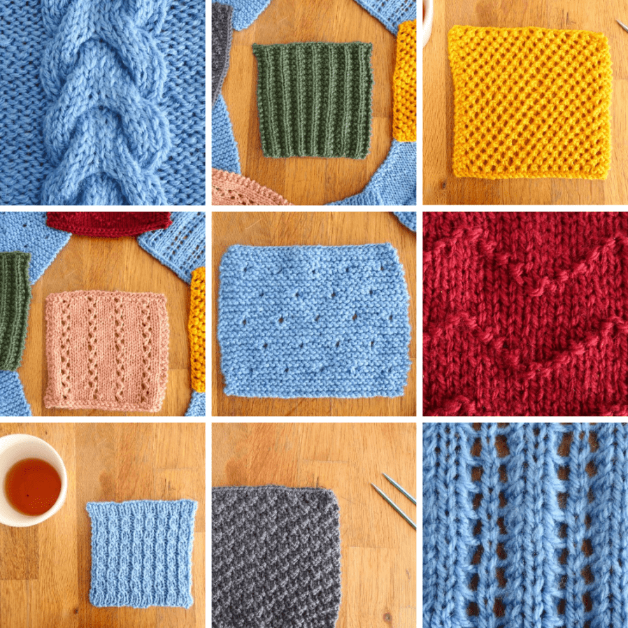 The Cable Rib Stitch | Knitting Stitch Pattern | Knitting with Chopsticks