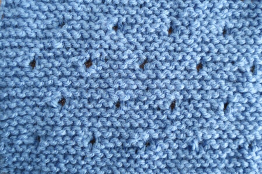 Strawberry Seed Knitting Stitch | Knitting with Chopsticks