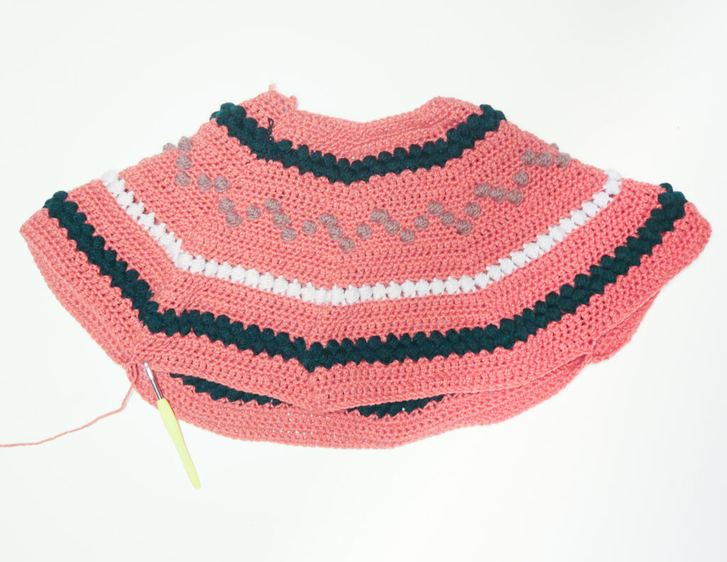Free Top Down Crochet Sweater Pattern | Beads and Bobbles Sweater