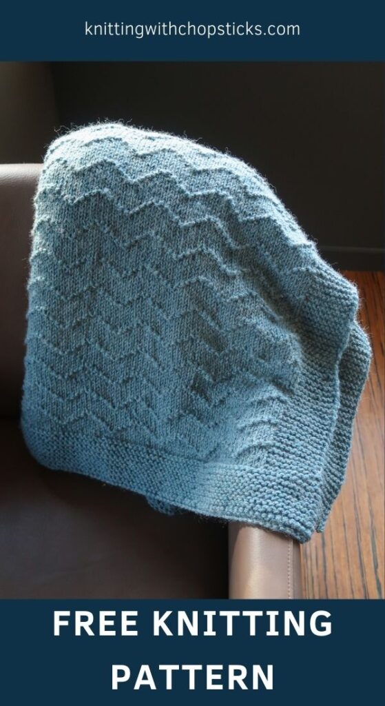 Knit Blanket Pattern FREE - Wave Blanket Knitting Pattern