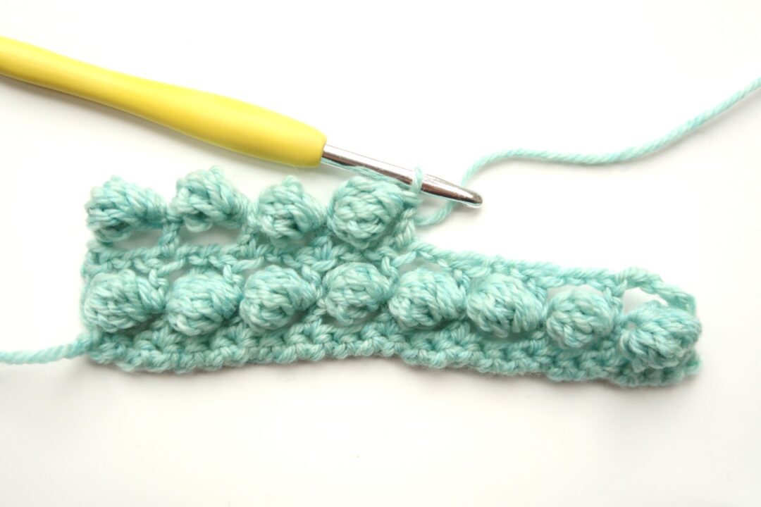 Lace and Bobbles Crochet Pattern - Floating Bobbles Stitch Pattern