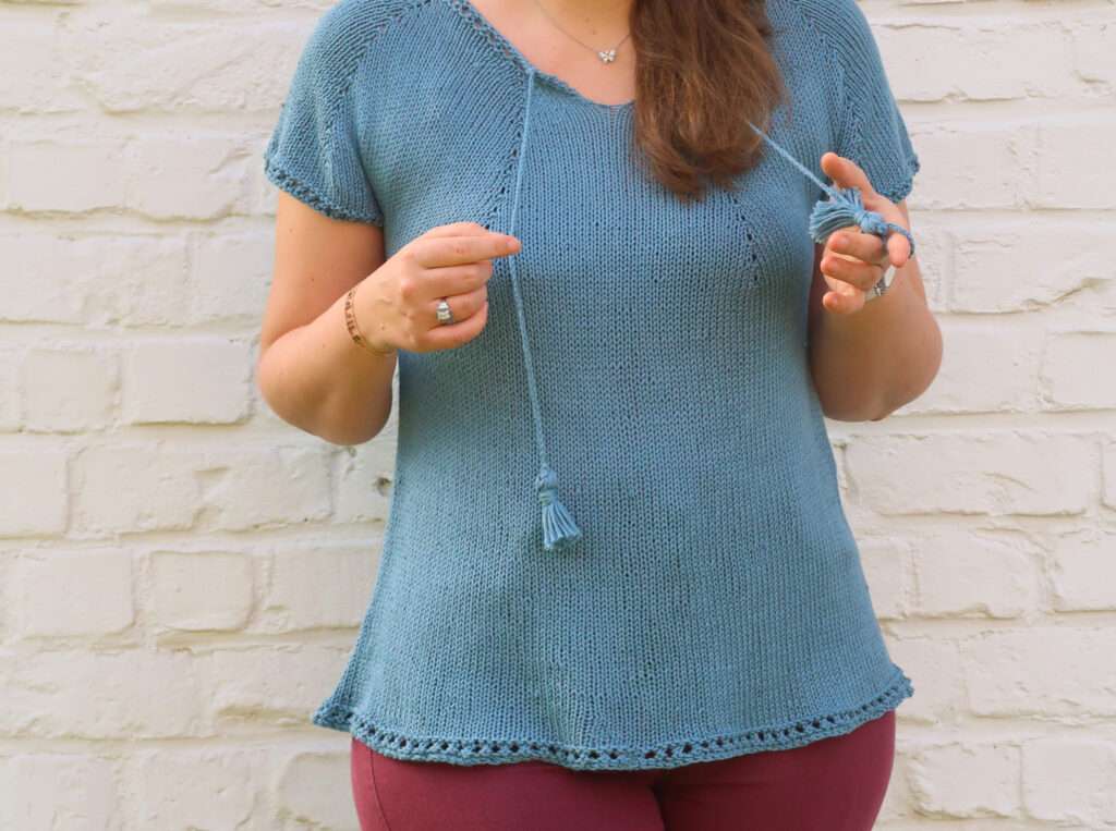 Summer Top Knitting Pattern - Juliet Knit Top Pattern