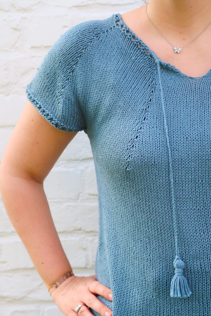 Summer Top Knitting Pattern - Juliet Knit Top Pattern
