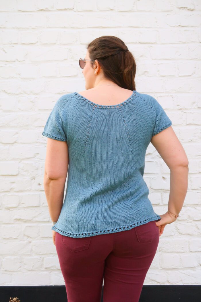 Summer Top Knitting Pattern - Juliet Knit Top Pattern