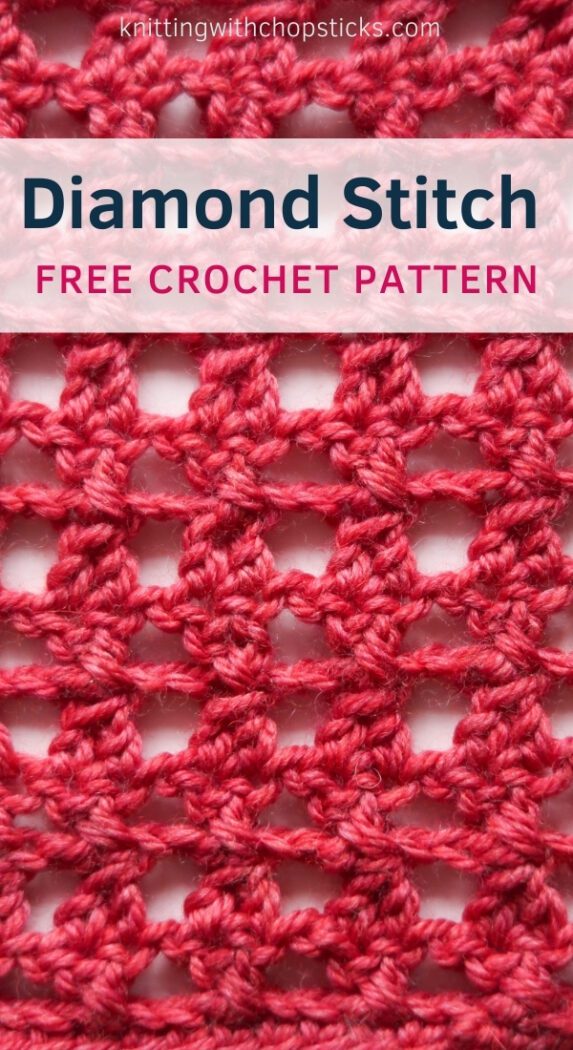 Crochet Lace Stitch - Diamond Crochet Stitch Pattern