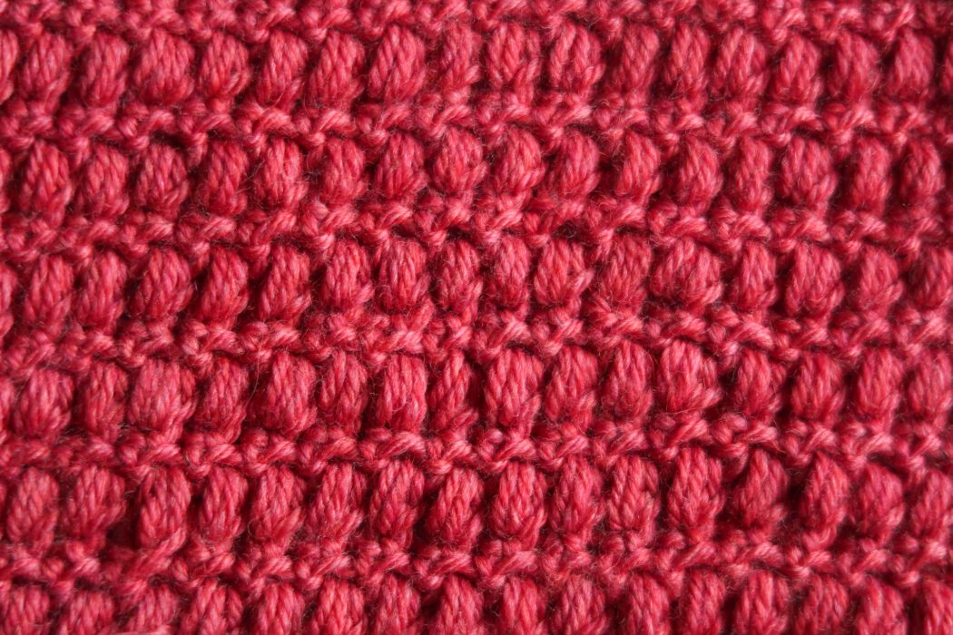 Mini Puff Crochet Stitch Pattern - Step by Step photo crochet stitch ...