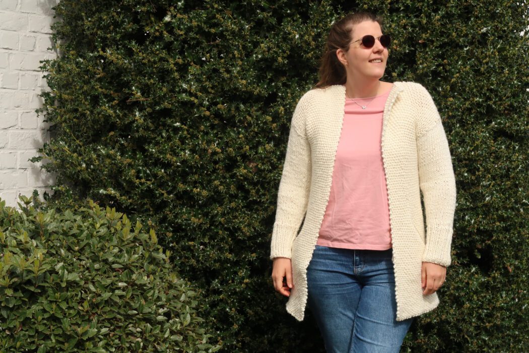 Chunky Knit Cardigan Pattern: Biased Cardigan Knitting Pattern