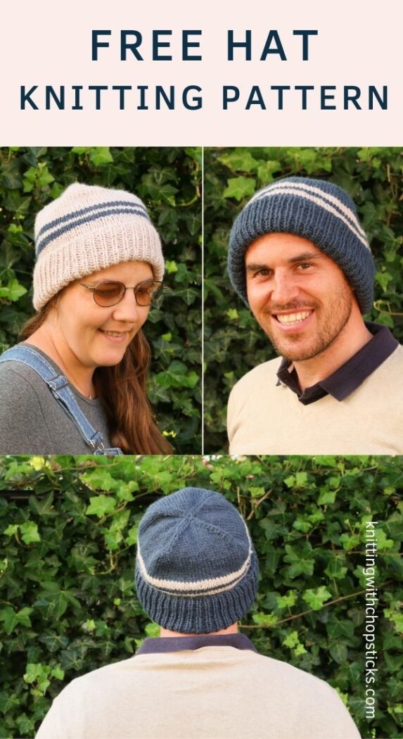 Alex Free Hat Knitting Pattern | Knitting with Chopsticks