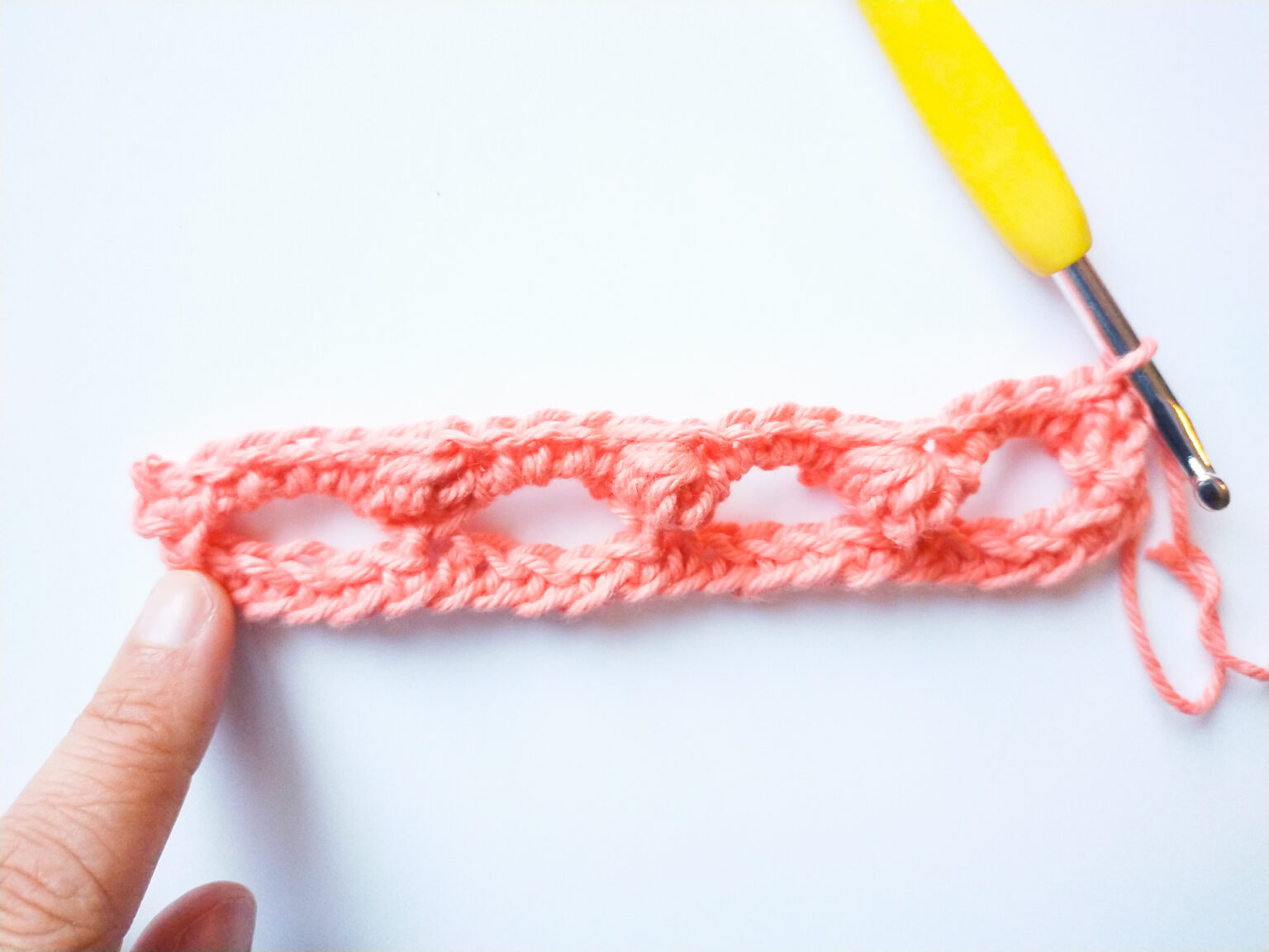 Bobble Bridge Crochet Stitch Pattern | Knitting with Chopsticks