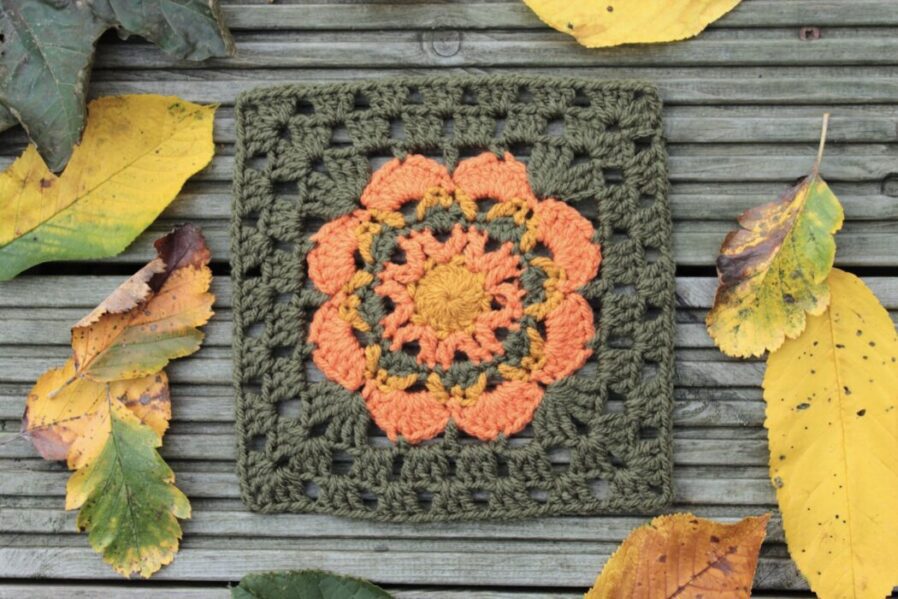 20 Free Crochet Blanket Square Patterns | Knitting with Chopsticks