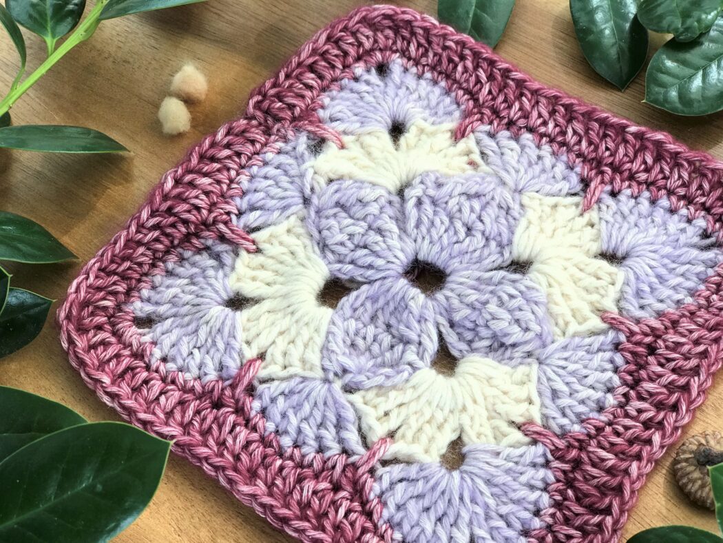 20 Free Crochet Blanket Square Patterns | Knitting with Chopsticks