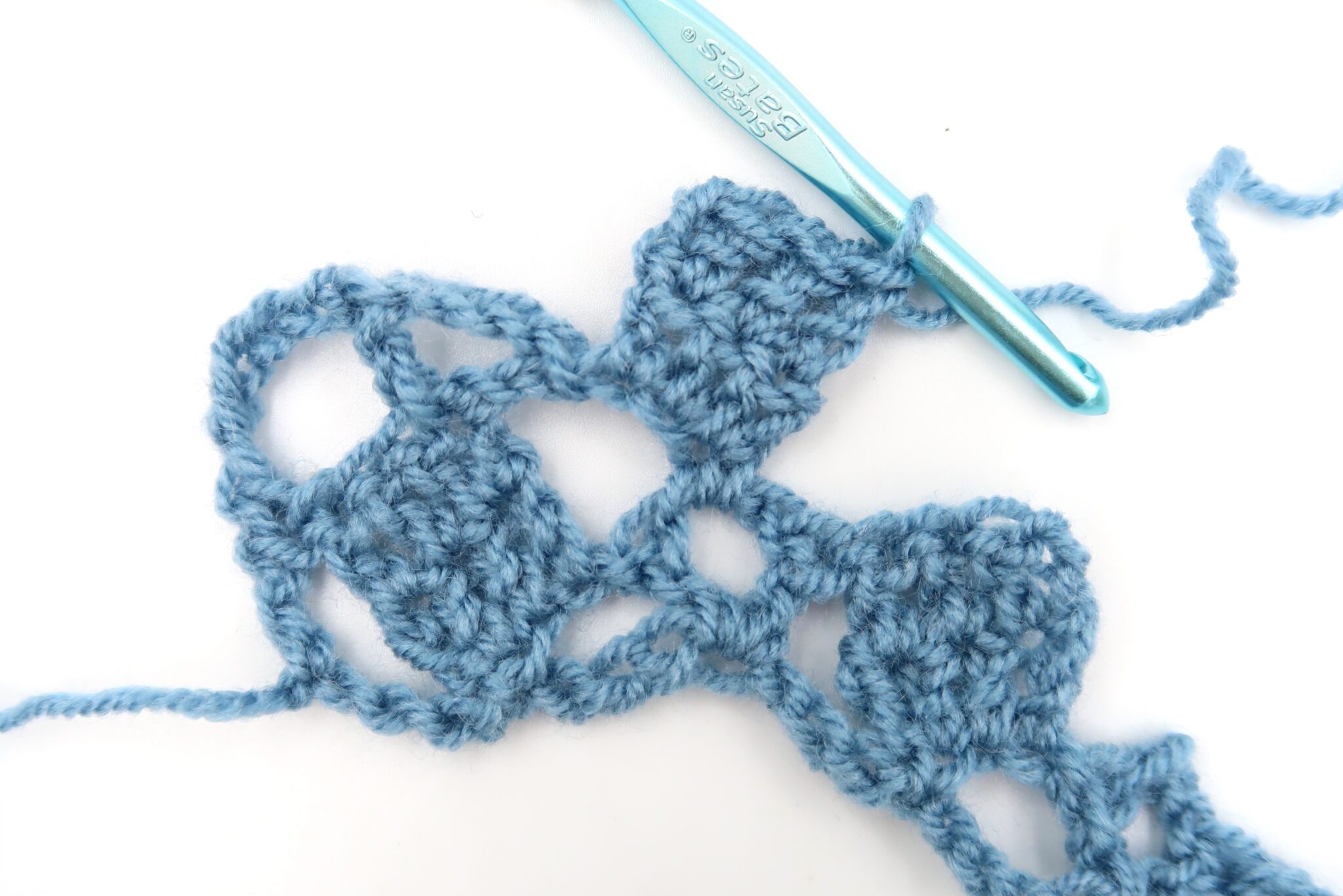 Crochet Lace Stitch Pattern - FREE Squares Lace Crochet Stitch Pattern