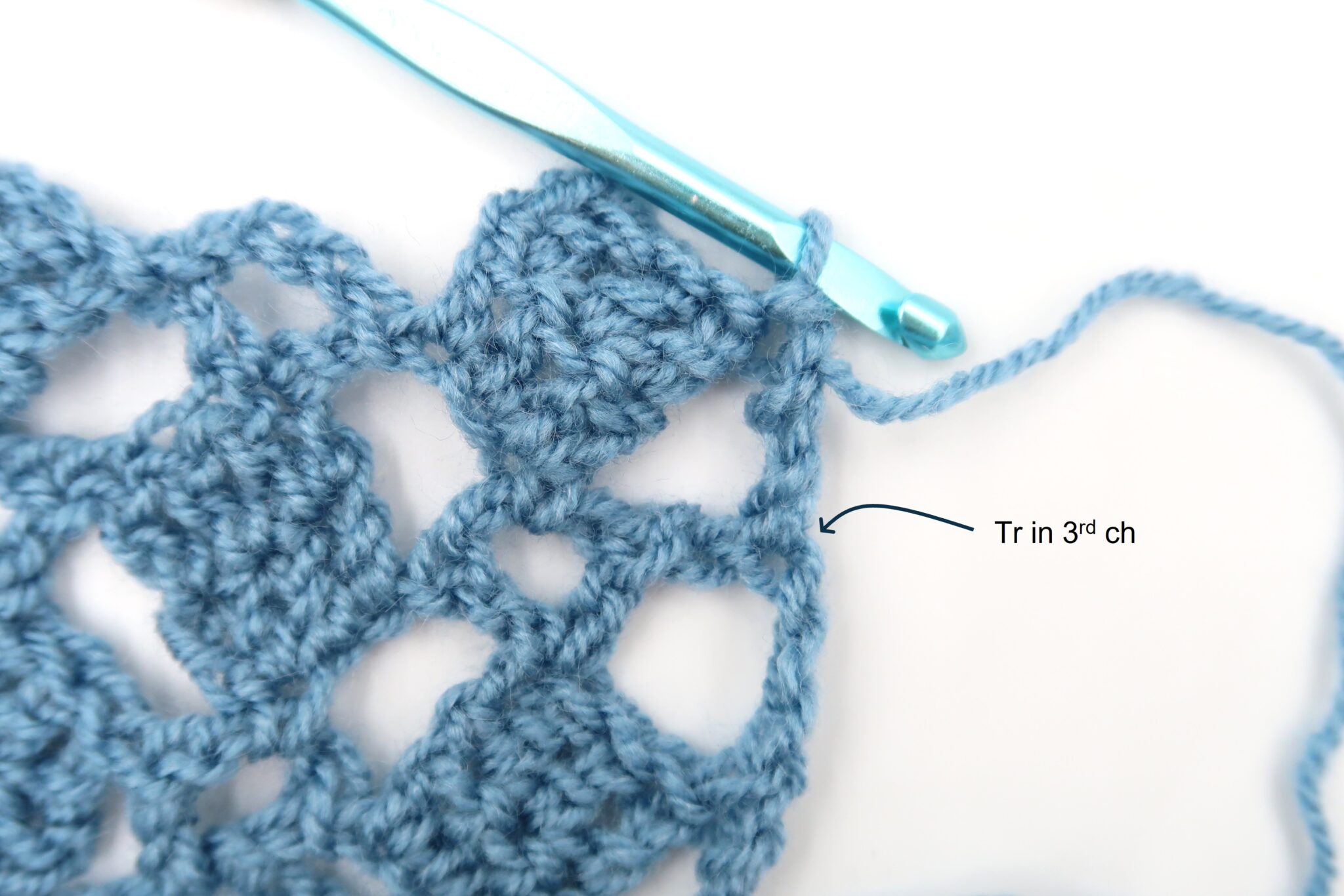 Crochet Lace Stitch Pattern - FREE Squares Lace Crochet Stitch Pattern
