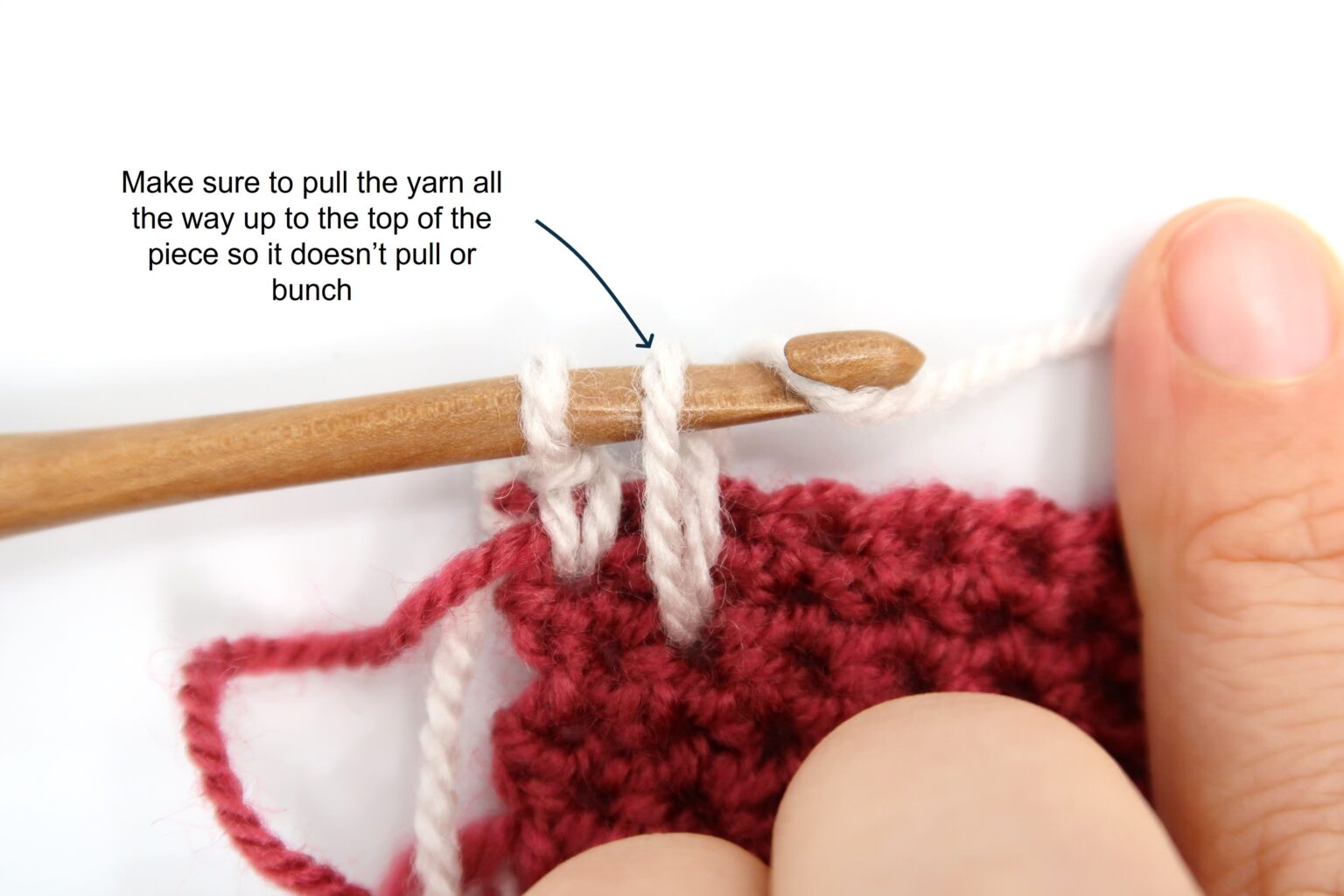 2 Color Crochet Stitch Pattern - FREE Lave Crochet Stitch Tutorial