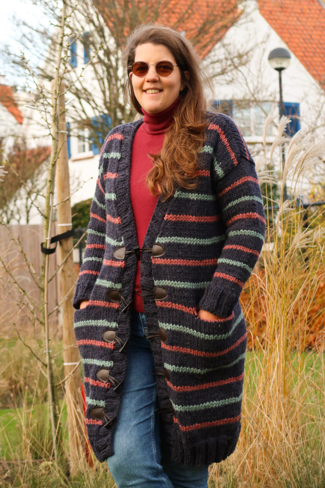 Long Cardigan Knitting Pattern - Eleanor Long Knit Cardigan Pattern