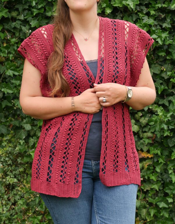 June Summer Cardigan Crochet Pattern | Knitting with Chopsticks
