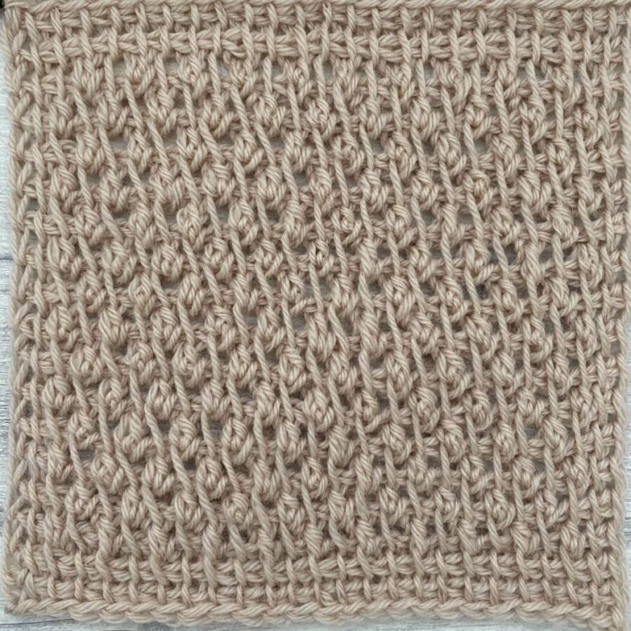 20 Free Tunisian Crochet Blanket Square Patterns - Charity Cozy Fall MAL