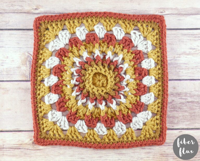 20 Free Crochet Blanket Square Patterns - Charity Cozy Fall MAL