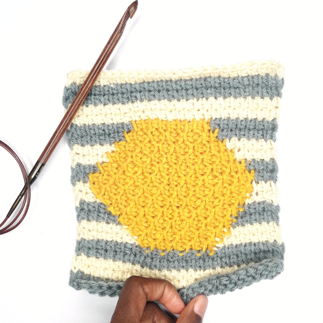 20 Free Tunisian Crochet Blanket Square Patterns - Charity Cozy Fall MAL