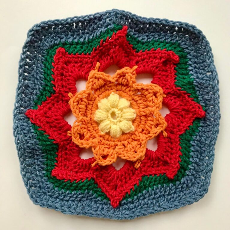 20 Free Crochet Blanket Square Patterns - Charity Cozy Fall MAL