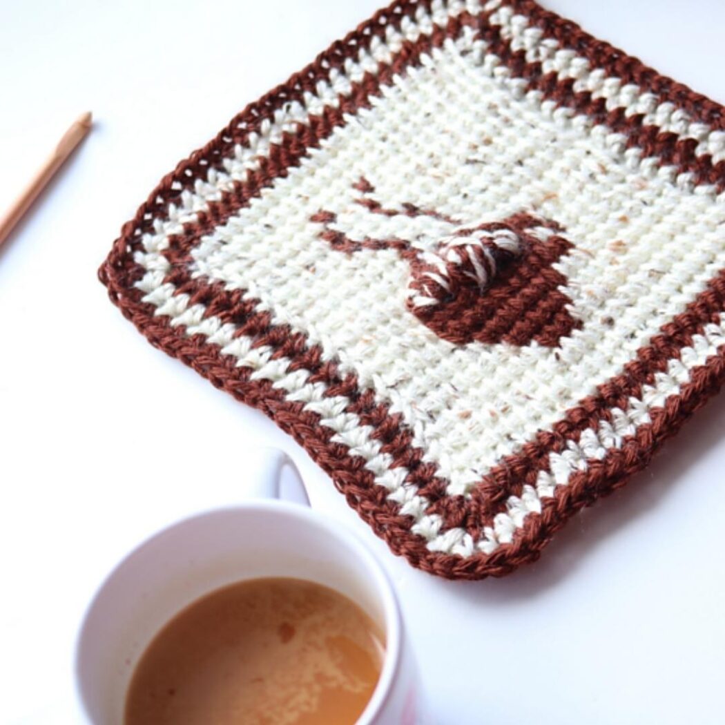 20 Free Tunisian Crochet Blanket Square Patterns - Charity Cozy Fall MAL