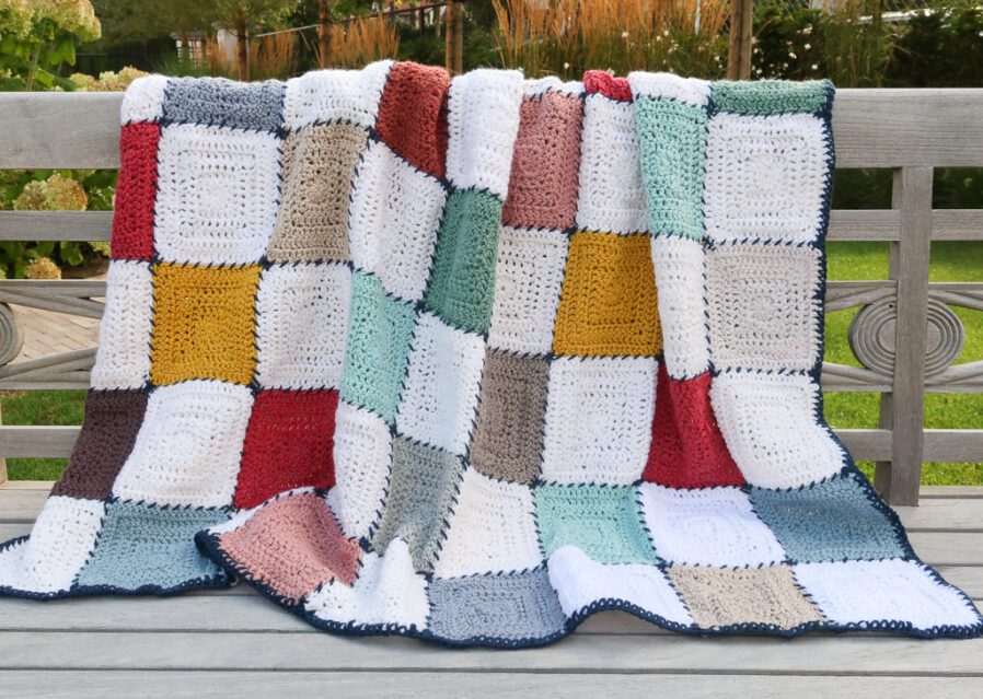 Scrap Yarn Crochet Blanket FREE Pattern - Not So Scrappy Scrap Yarn Blanket