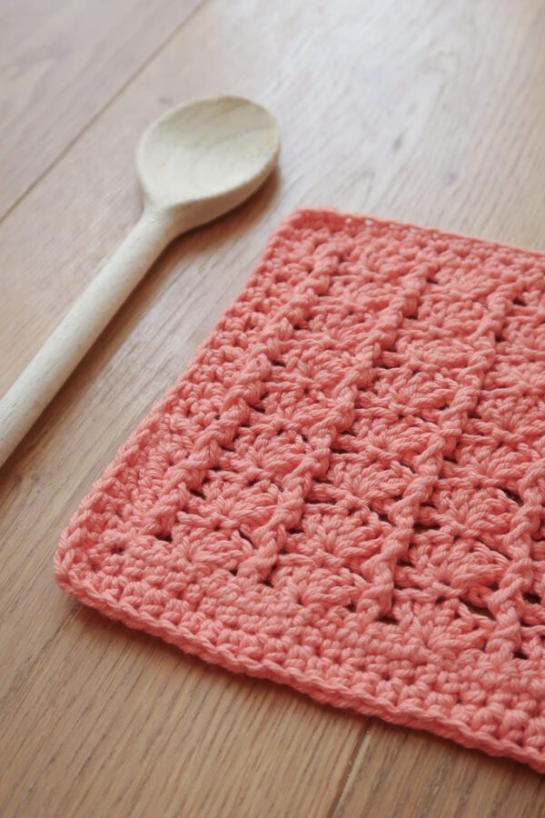 FREE Crochet Dishcloth Pattern - Shell Dishcloth Crochet Pattern