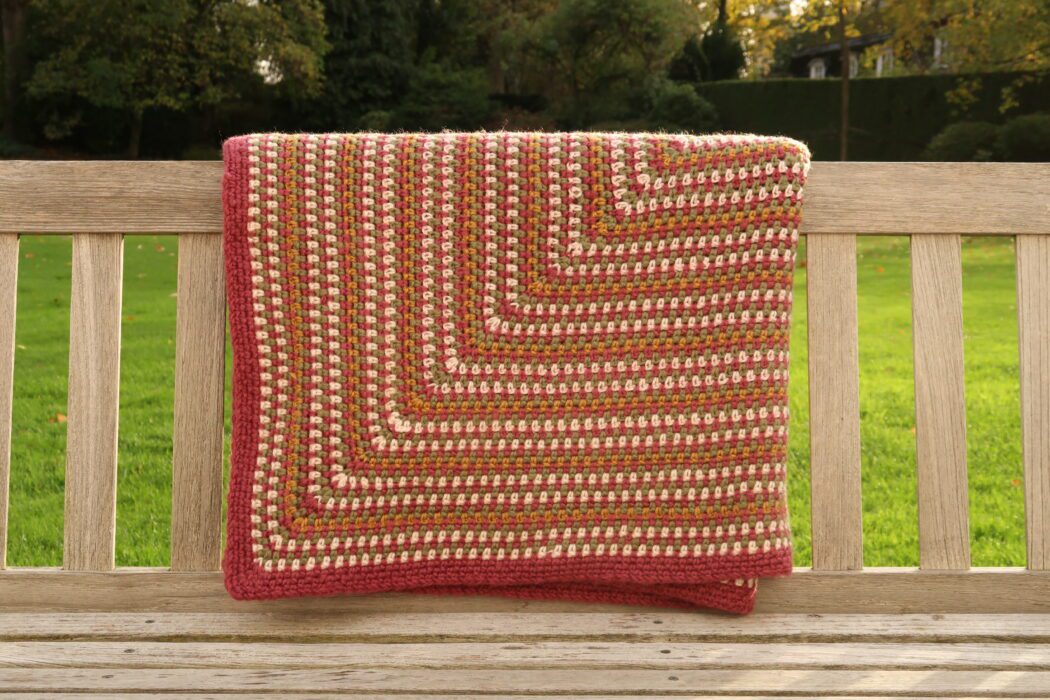 Crochet Blanket Free Pattern Easy - Indian Summer Blanket