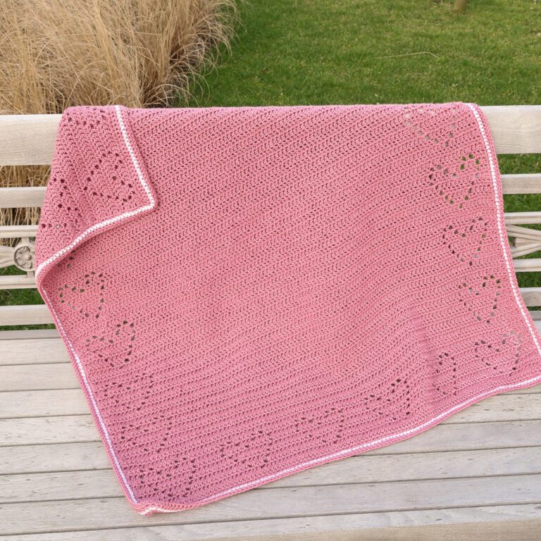 Heart Crochet Blanket Pattern - Baby Blanket Crochet Pattern