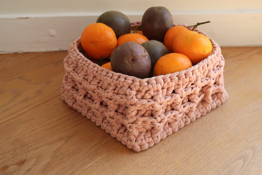 Free Basket Crochet Pattern - Square Crochet Basket Tutorial