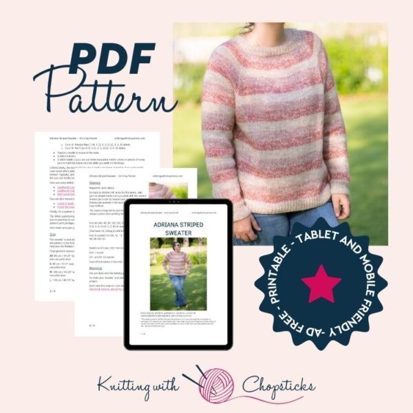 Raglan Sweater Knitting Pattern - Jumper Knitting Pattern FREE