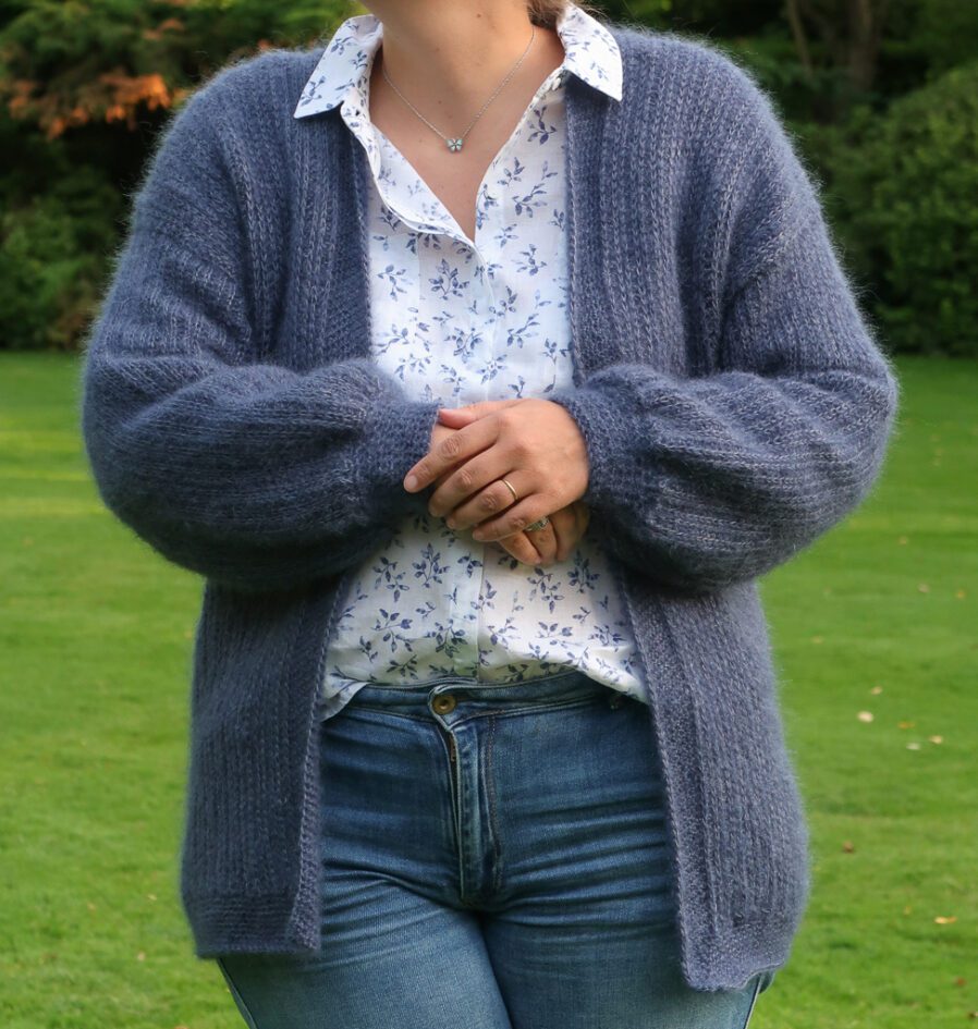 Cardigan Crochet Pattern EASY - Oversized & Balloon Sleeve