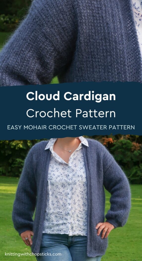 Cardigan Crochet Pattern EASY - Oversized & Balloon Sleeve