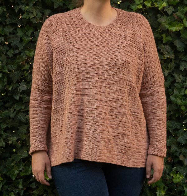 Oversized Sweater Crochet Pattern FREE - Drapey Boxy Sweater