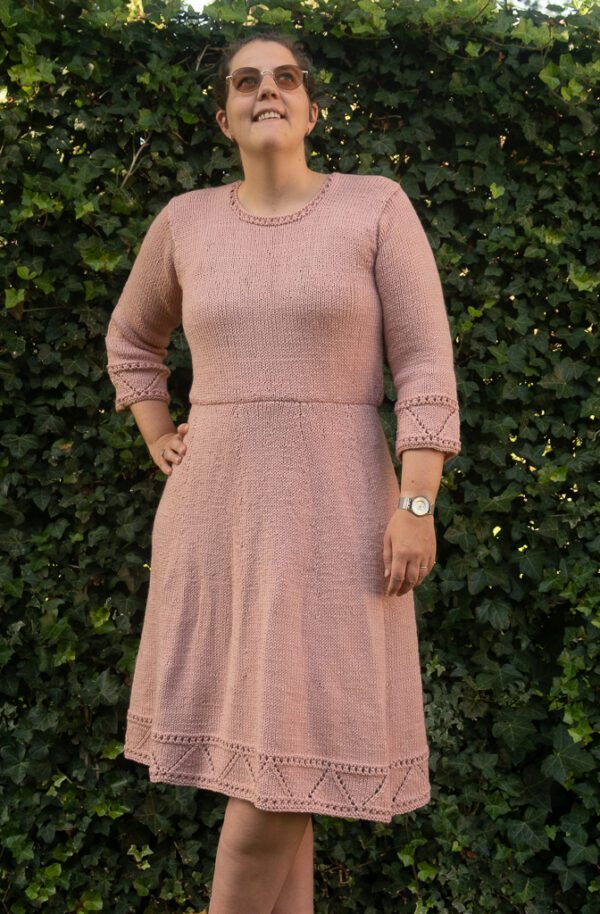 Anastasia Knit Dress Pattern - Dress Knitting Pattern for ladies