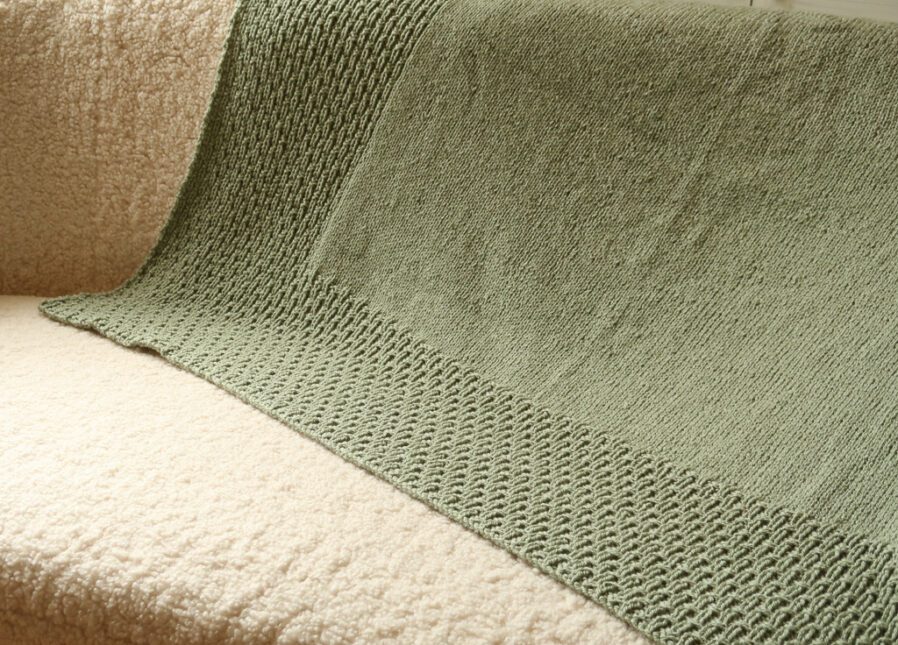 Easy Baby Blanket Knitting Pattern: Unisex Rattan Knit Blanket