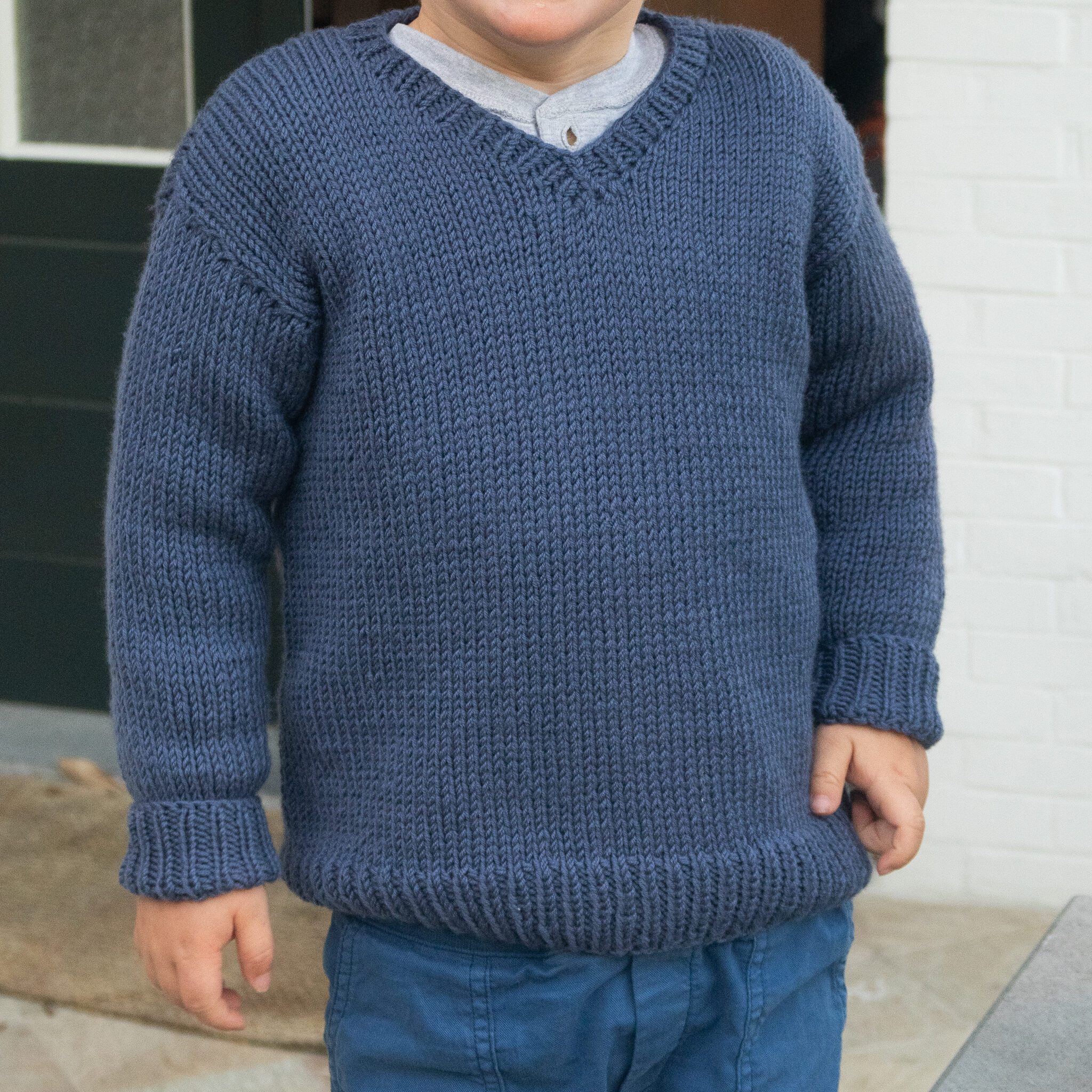 Boy Sweater Knitting Pattern | Knitting with Chopsticks