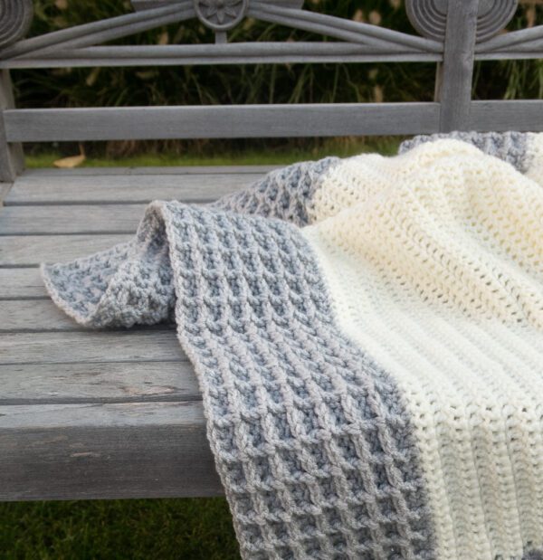 Waffle Stitch Crochet Pattern Free - Crochet Blanket Border Pattern
