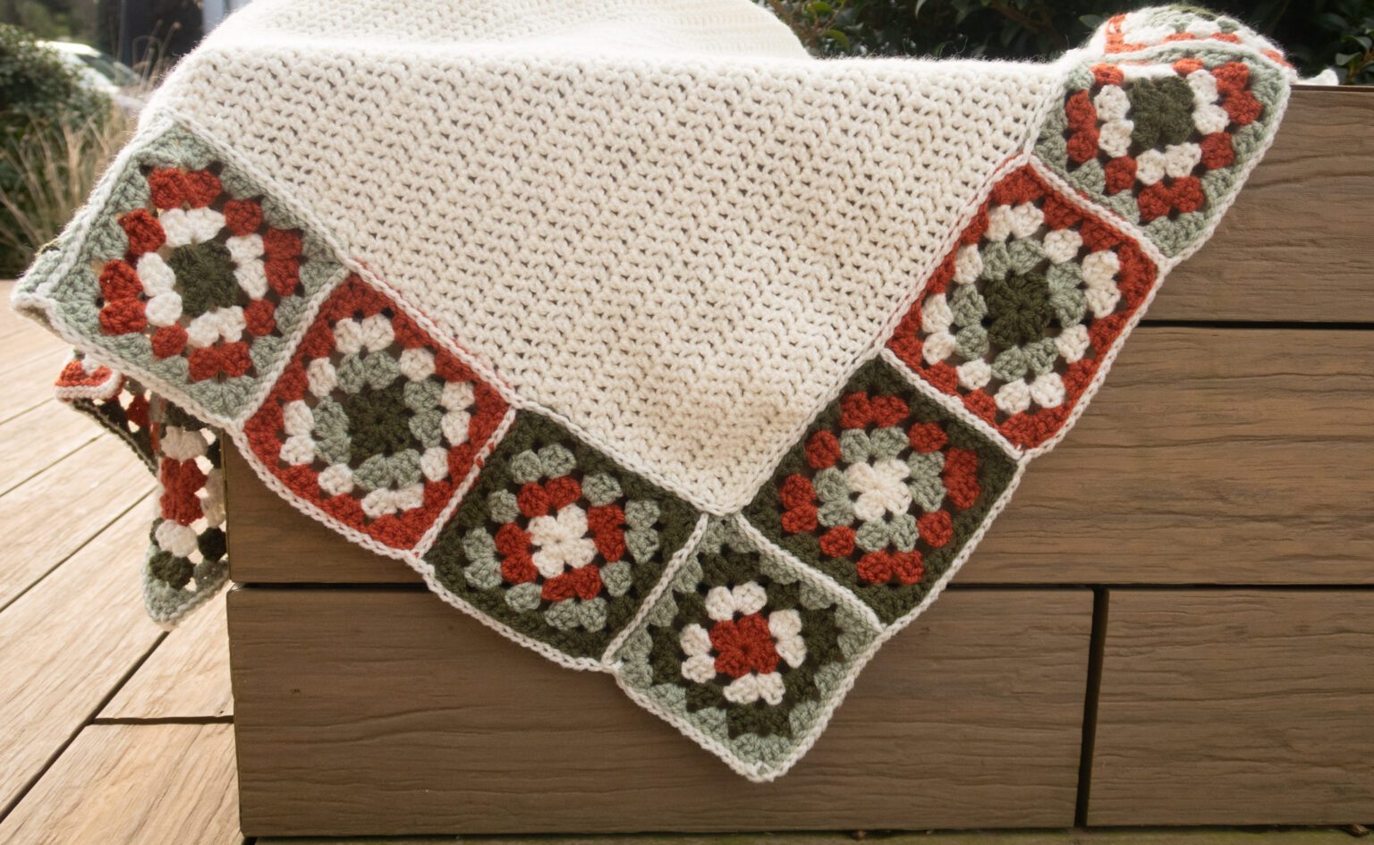 Granny Square Blanket Border - Blanket Edging Granny Square | Knitting ...