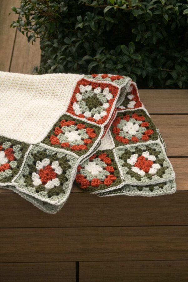 Granny Square Blanket Border - Blanket Edging Granny Square | Knitting ...